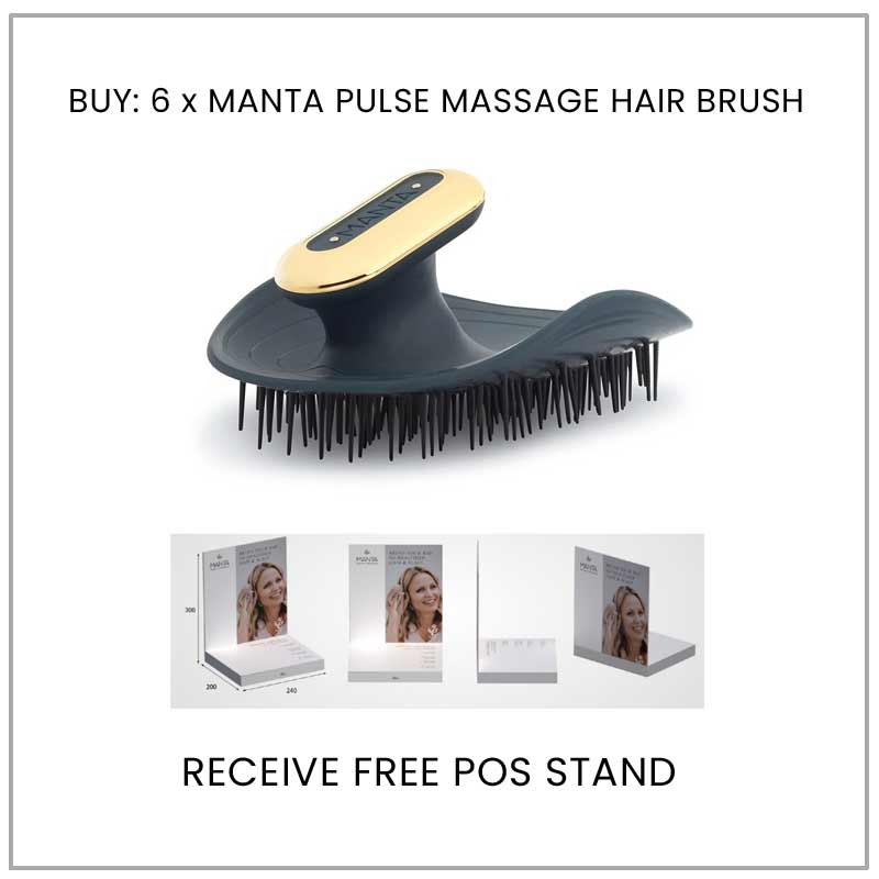 Manta Pulse Massage Brush Promotion – Laceys Hair and Beauty